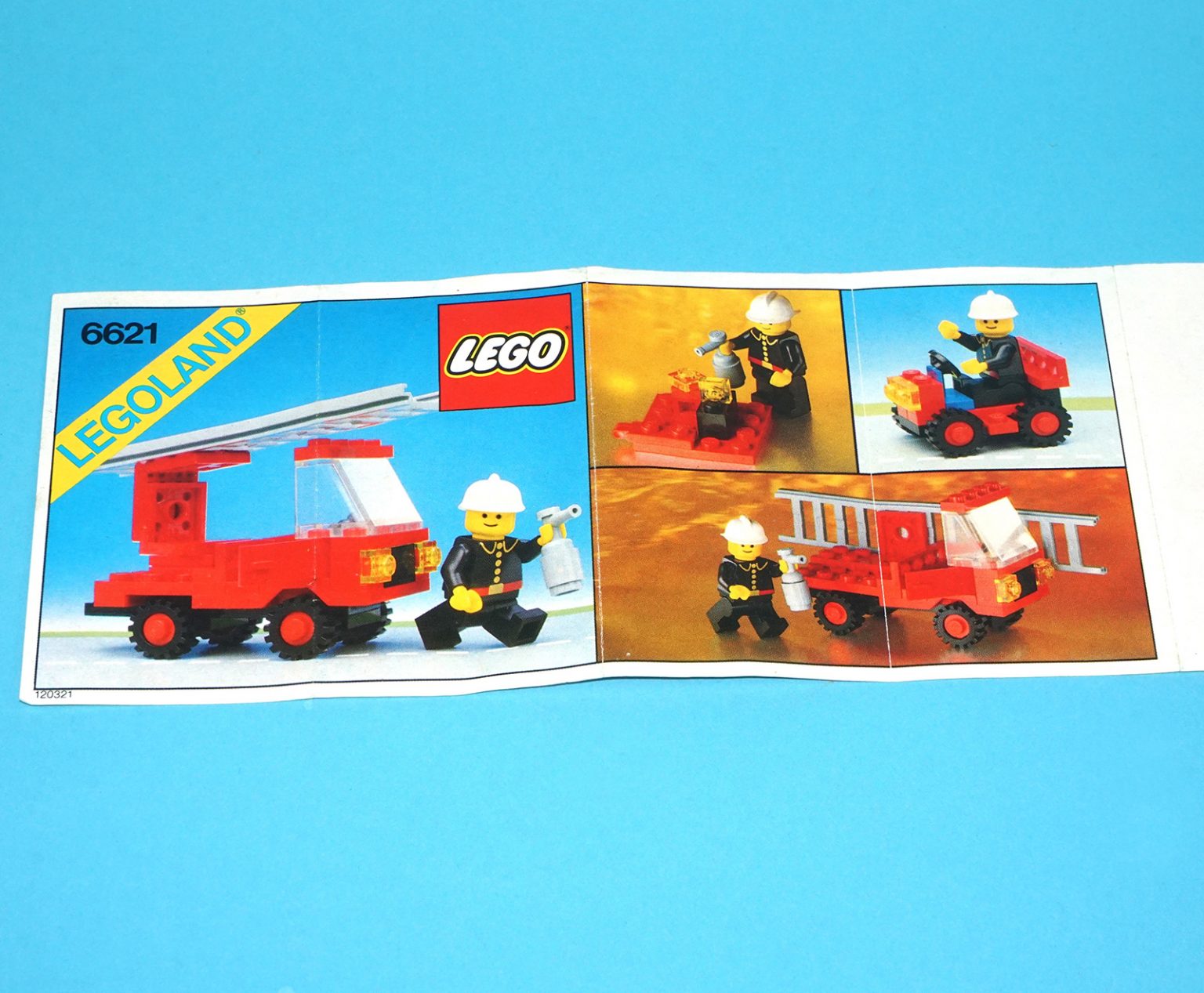LEGO 6621 CLASSIC TOWN FIRE TRUCK ORIGINAL SPARE INSTRUCTIONS 1980s ...