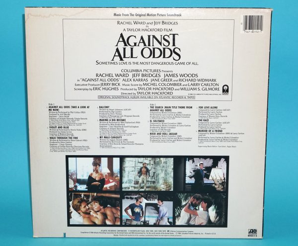 OST ORIGINAL SOUNDTRACK VINYL LP AGAINST ALL ODDS 1984 ATLANTIC 80152-1 ...
