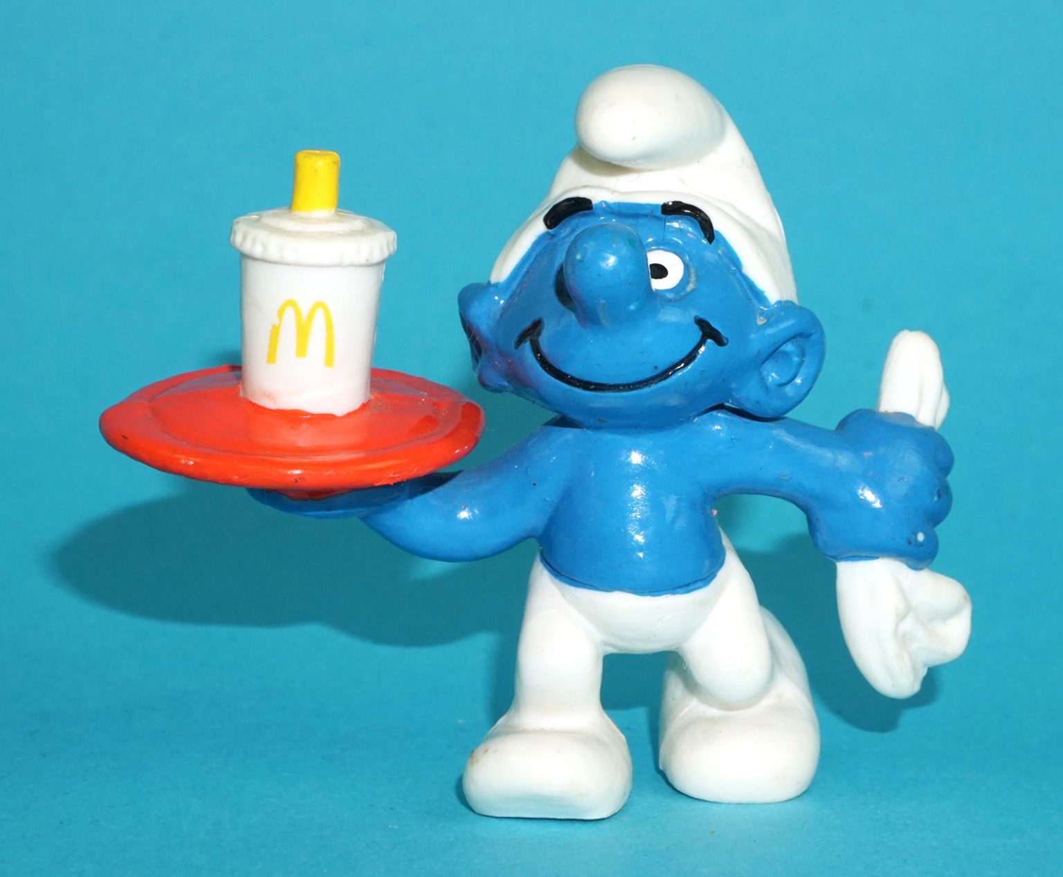 SMURFS MCDONALDS SMURF WAITER 1996 SCHLEICH - Boonsart shop