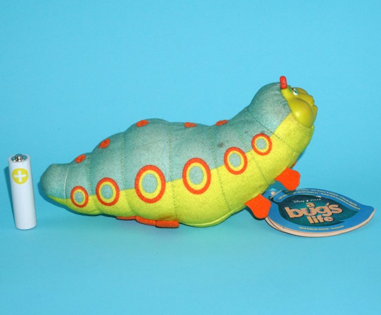 A BUG'S LIFE SOFT TOY HEINRICH HEIMLICH THE CATERPILLAR 1998 MATTEL ...