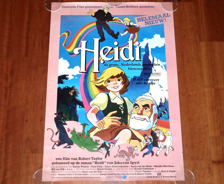 ORIGINAL MOVIE POSTER HEIDI'S SONG 1982 DUTCH ONE SHEET HANNA-BARBERA ...