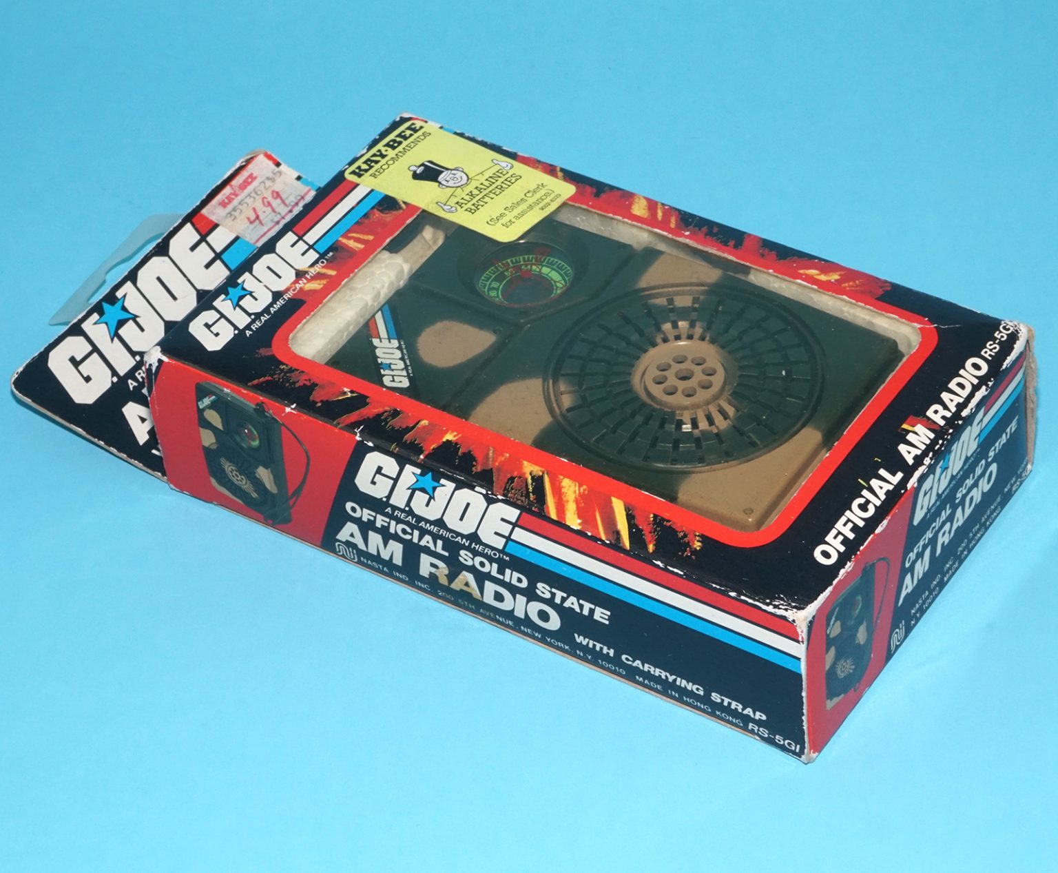 GI JOE OFFICIAL AM RADIO BOXED US BOX 1982 NASTA POWERTRONIC WORKS ...