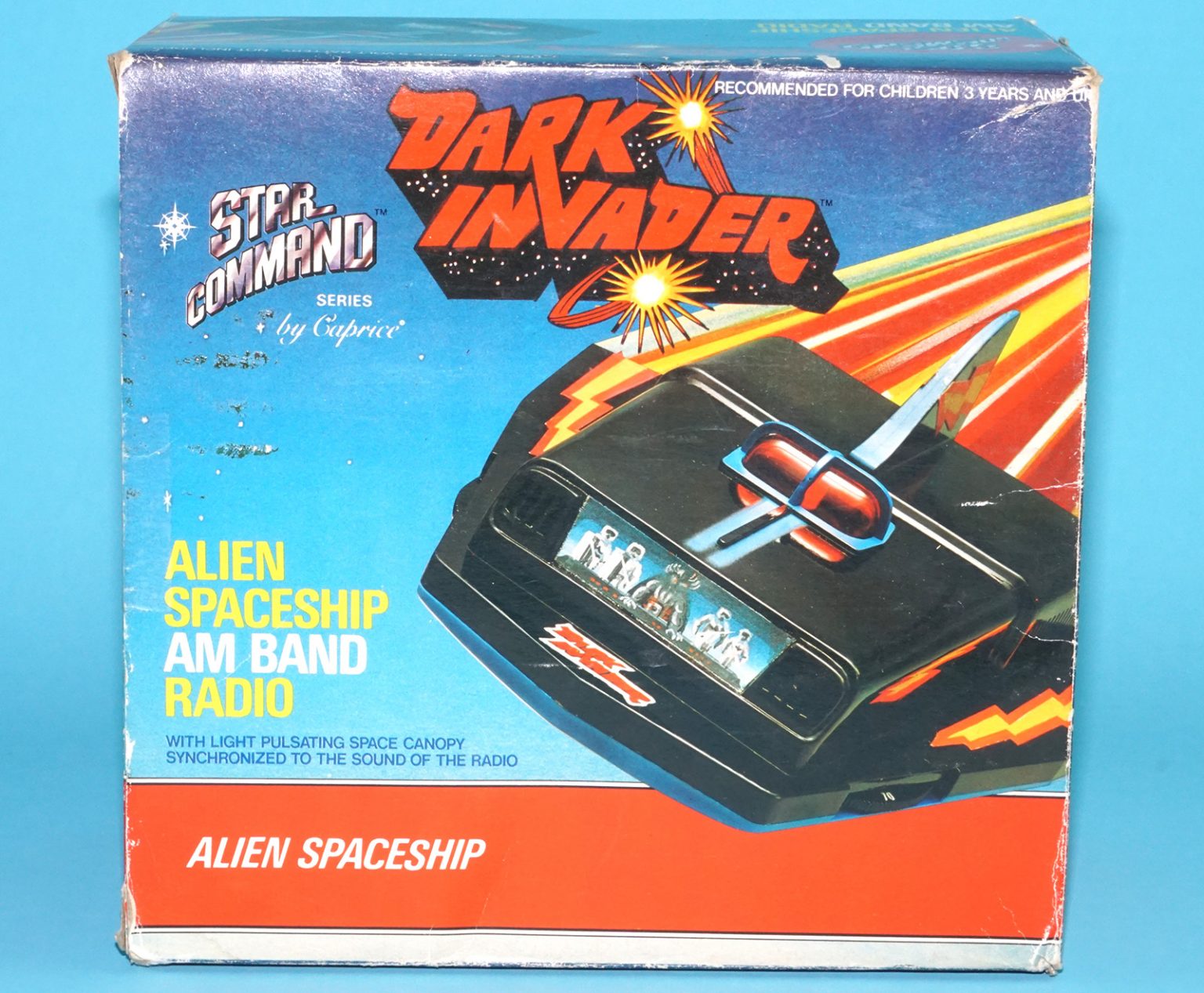 STAR COMMAND DARK INVADER ALIEN SPACESHIP RADIO BOXED ORIGINAL BOX 1978 ...