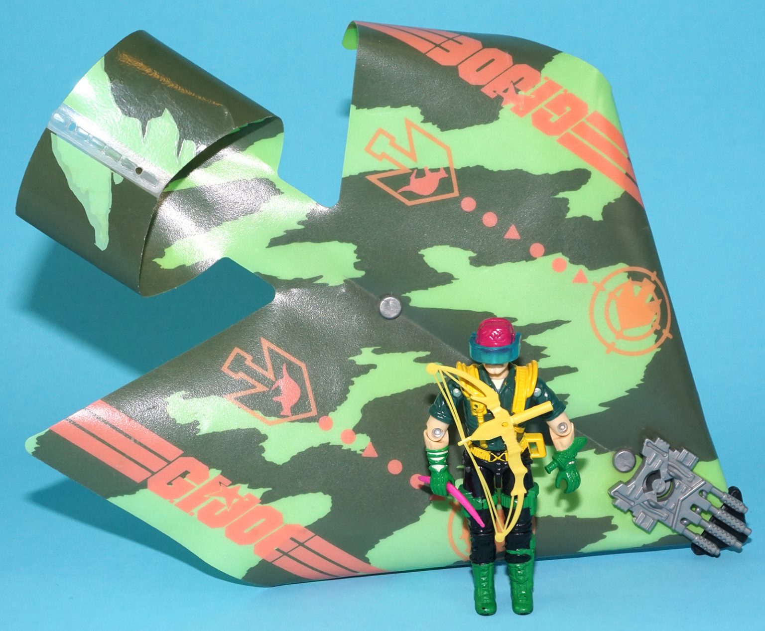 1991 GI JOE AIR COMMANDOS SKYMATE v1 & GLIDER 100% COMPLETE C8+ HASBRO ...