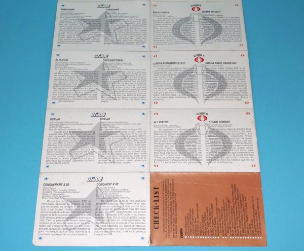 1988 GI JOE MAIL ORDER DOSSIER G.I.JOE PART #3 BELGIUM PROMO HASBRO HTF ...