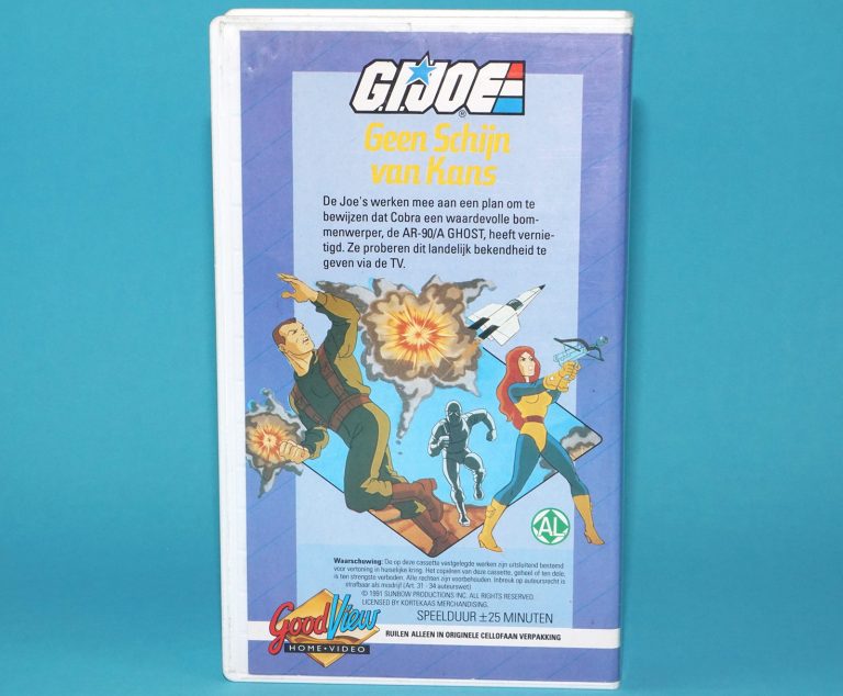 VHS GI JOE VIDEO TAPE CASSETTE 'GEEN SCHIJN VAN KANS' 1991 GOODVIEW ...