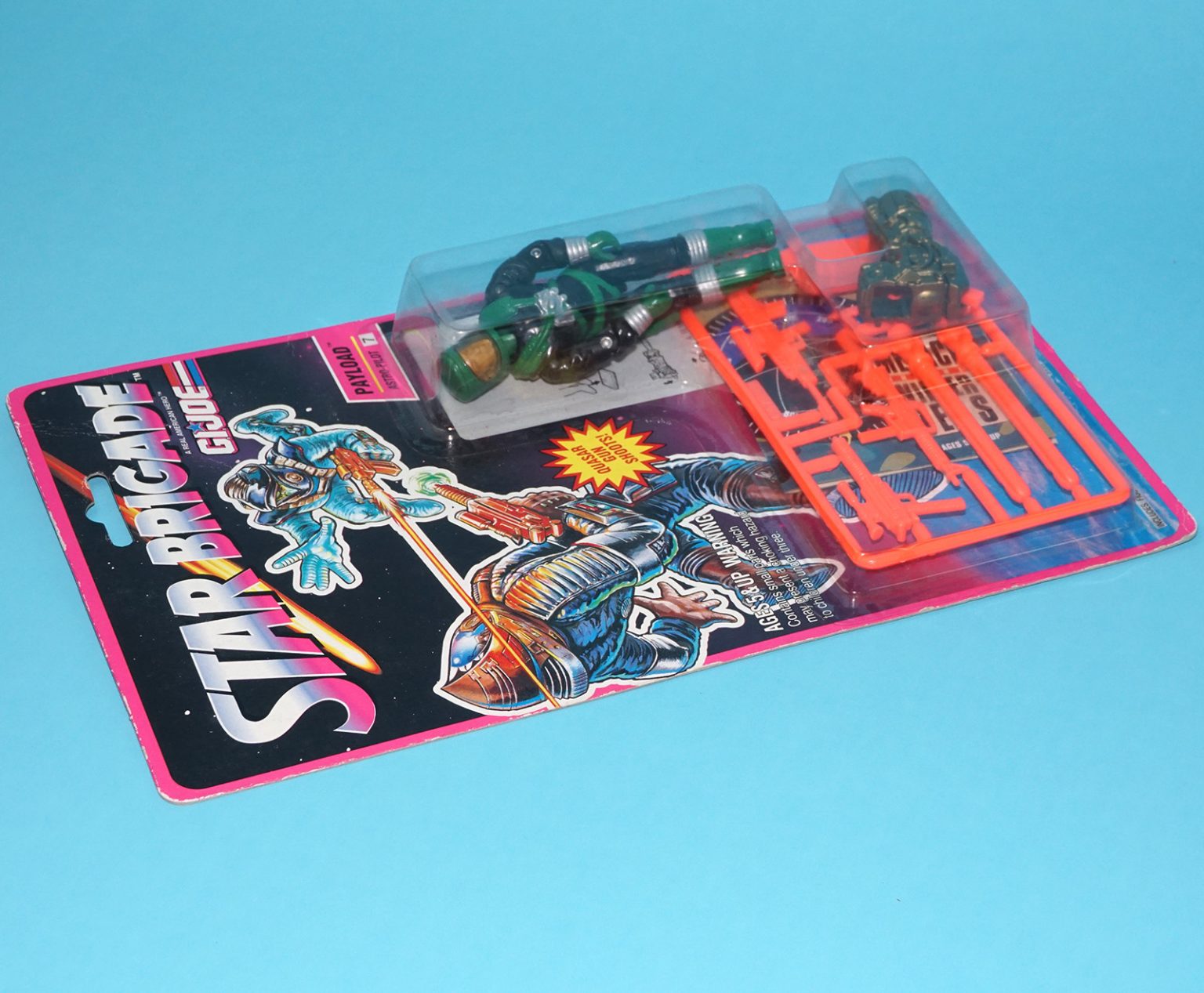 1993 GI JOE STAR BRIGADE PAYLOAD v3 MOC MOSC US USA CARD HASBRO ...