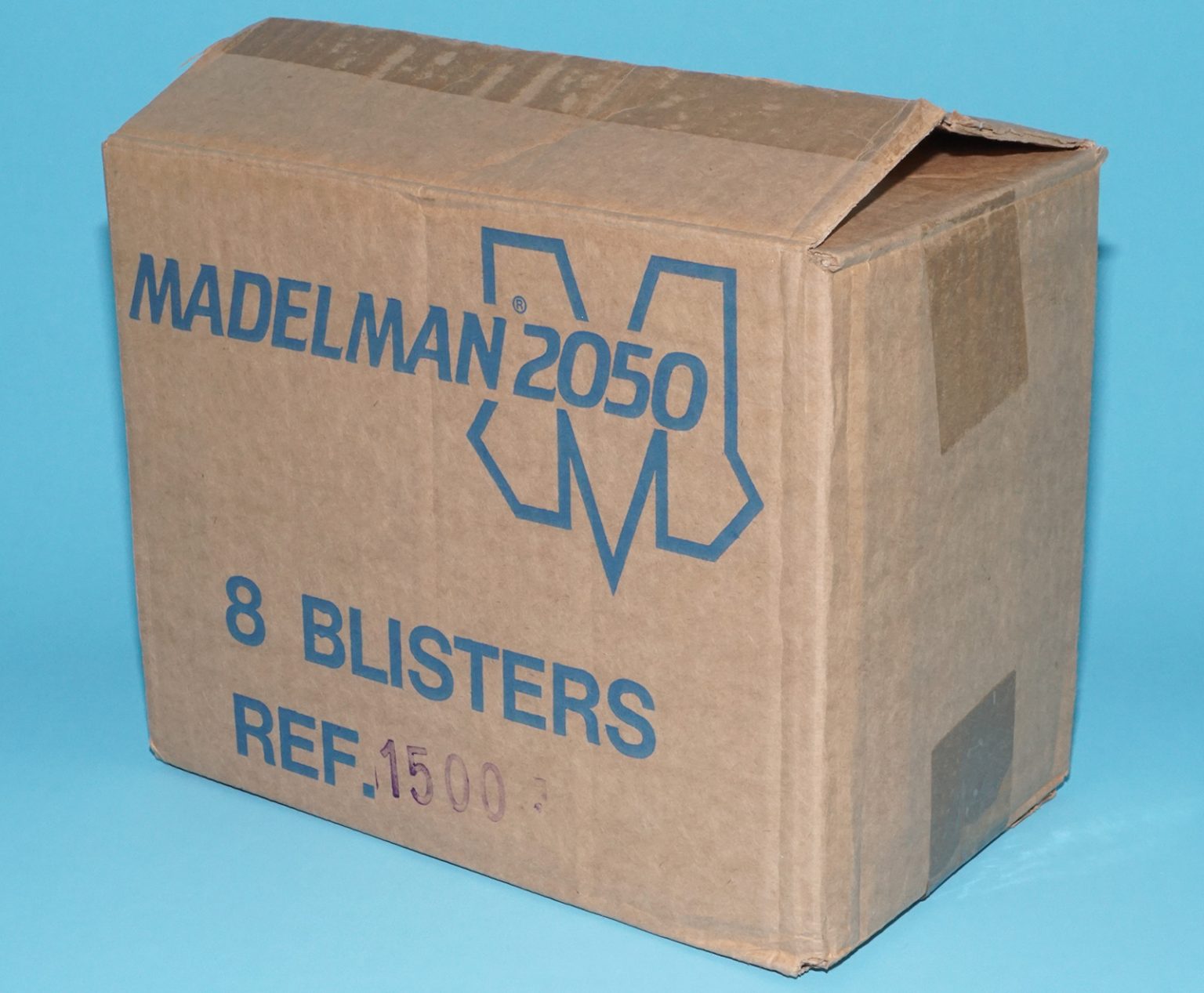 MADELMAN 2050 8 BLISTERS ORIGINAL EMPTY SHIPPER BOX 1988 EXIN ...