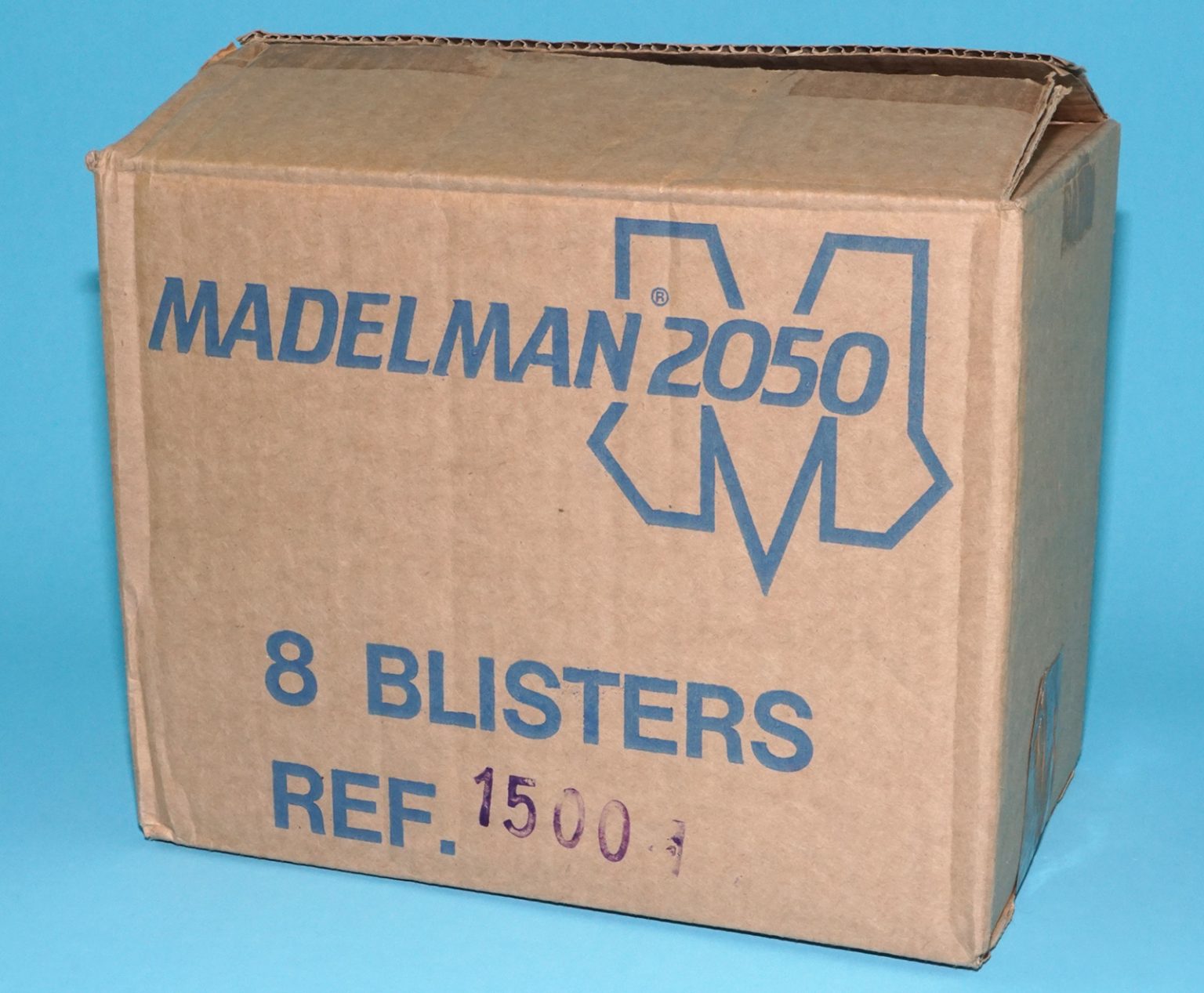 MADELMAN 2050 8 BLISTERS ORIGINAL EMPTY SHIPPER BOX 1988 EXIN ...