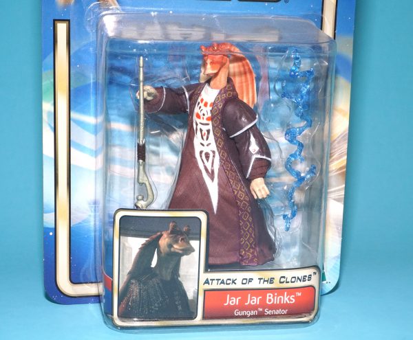 STAR WARS SAGA COLLECTION JAR JAR BINKS GUNGAN SENATOR MOC MOSC 2002 ...