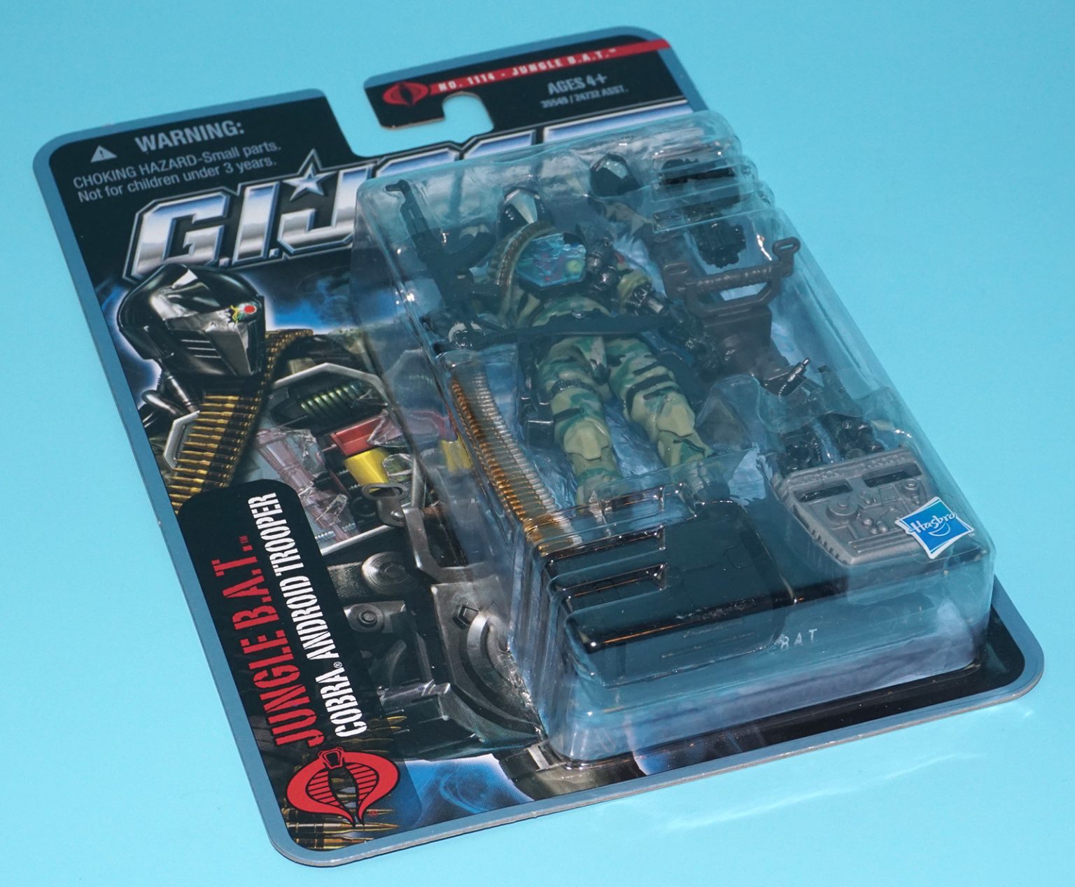 2011 GI JOE POC JUNGLE B.A.T. v1 COBRA ANDROID TROOPER MOC MOSC HASBRO ...