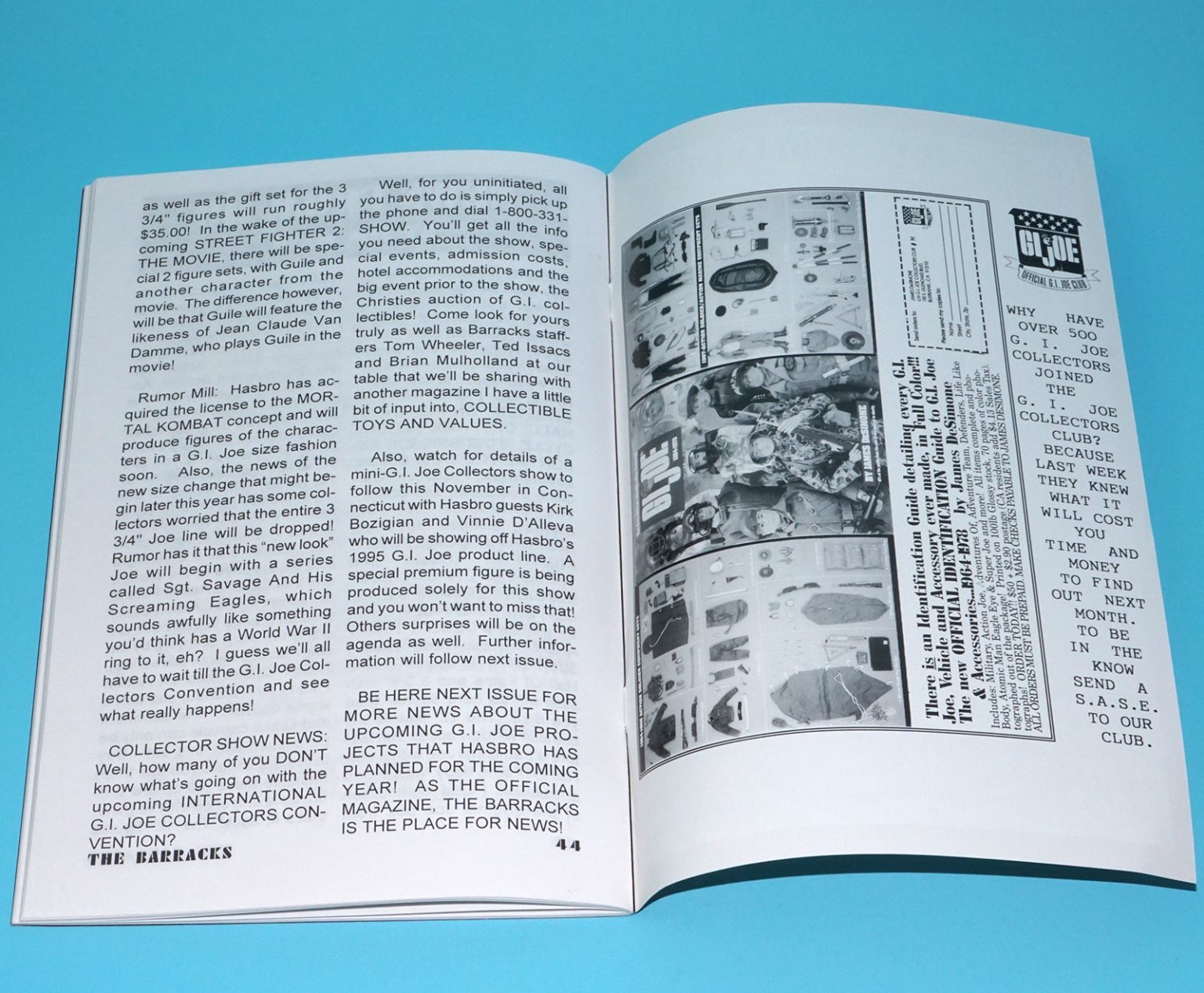 1994 GI JOE BARRACKS THE G.I. JOE COLLECTORS MAGAZINE MAIN PUBLISHING ...