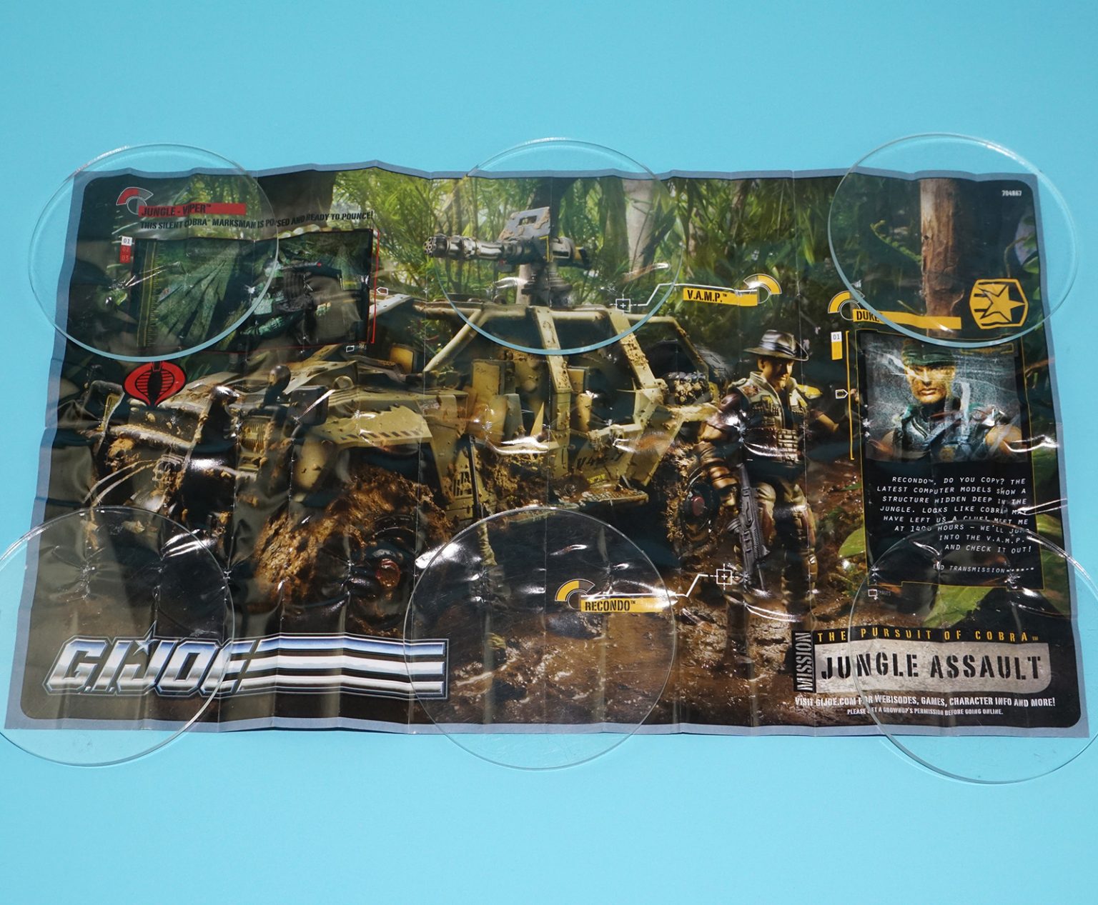 2010 GI JOE CATALOG FOLDOUT MINI POSTER JUNGLE ASSAULT HASBRO ...