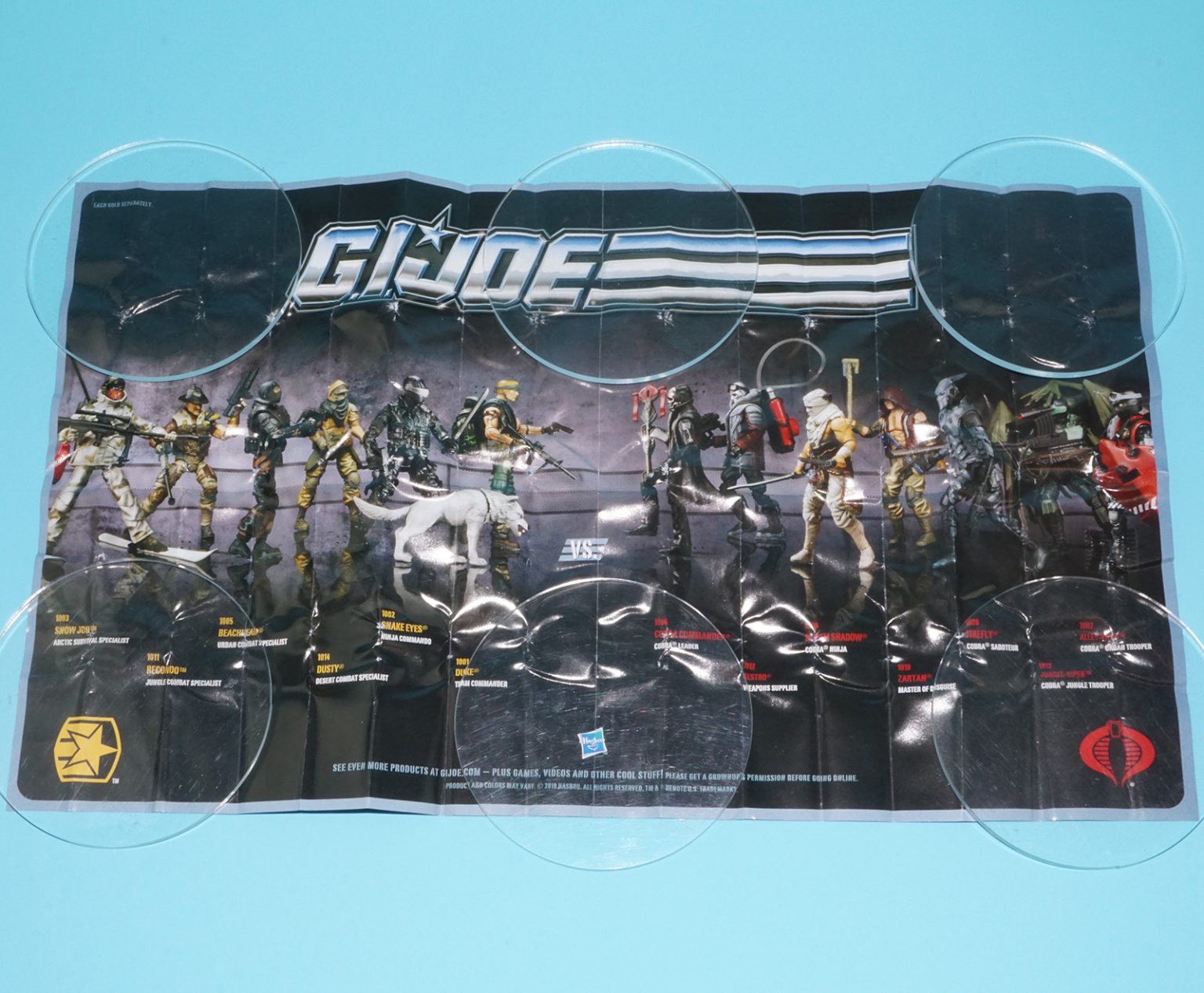 2010 GI JOE CATALOG FOLDOUT MINI POSTER JUNGLE ASSAULT HASBRO ...