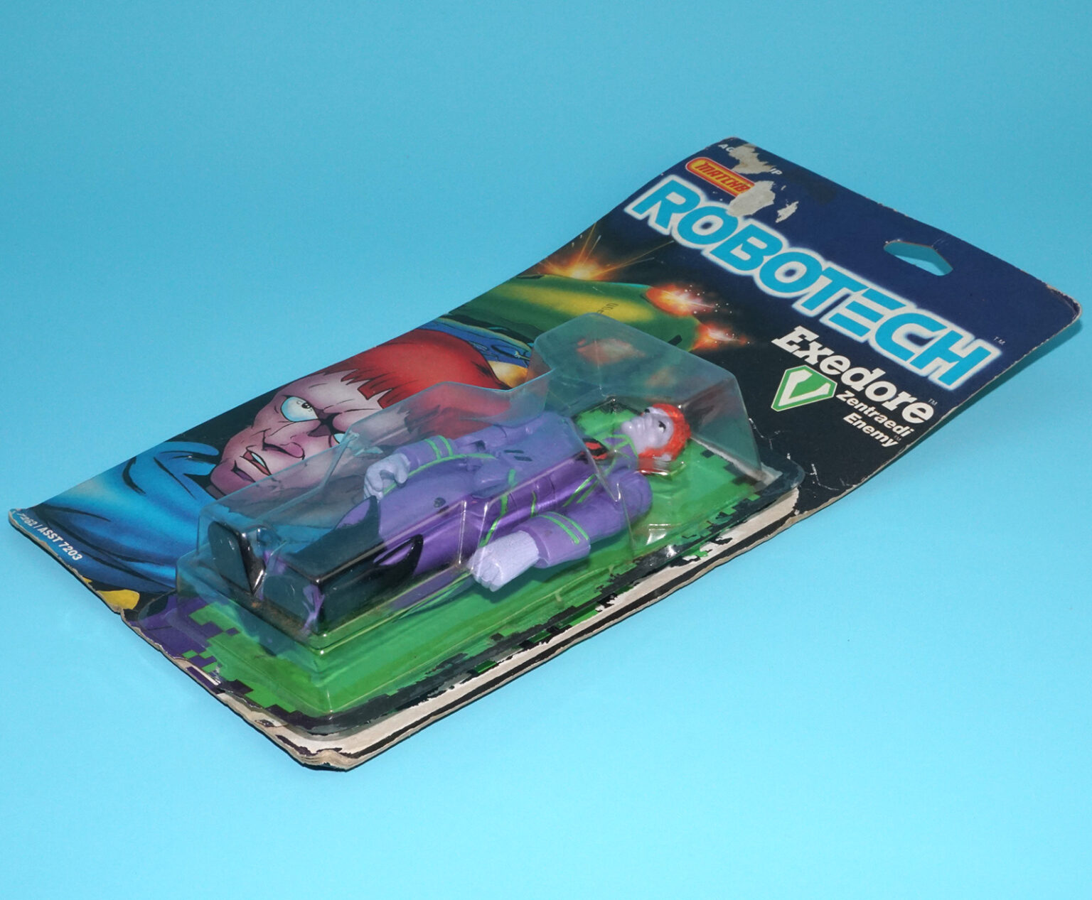 ROBOTECH 6" EXEDORE MOC US CARD OPEN BLISTER 1985 MATCHBOX - Boonsart shop