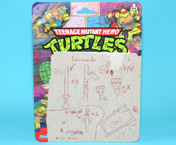 TMNT TEENAGE MUTANT NINJA TURTLES FILE CARD UNCUT FILECARD CARDBACK ...