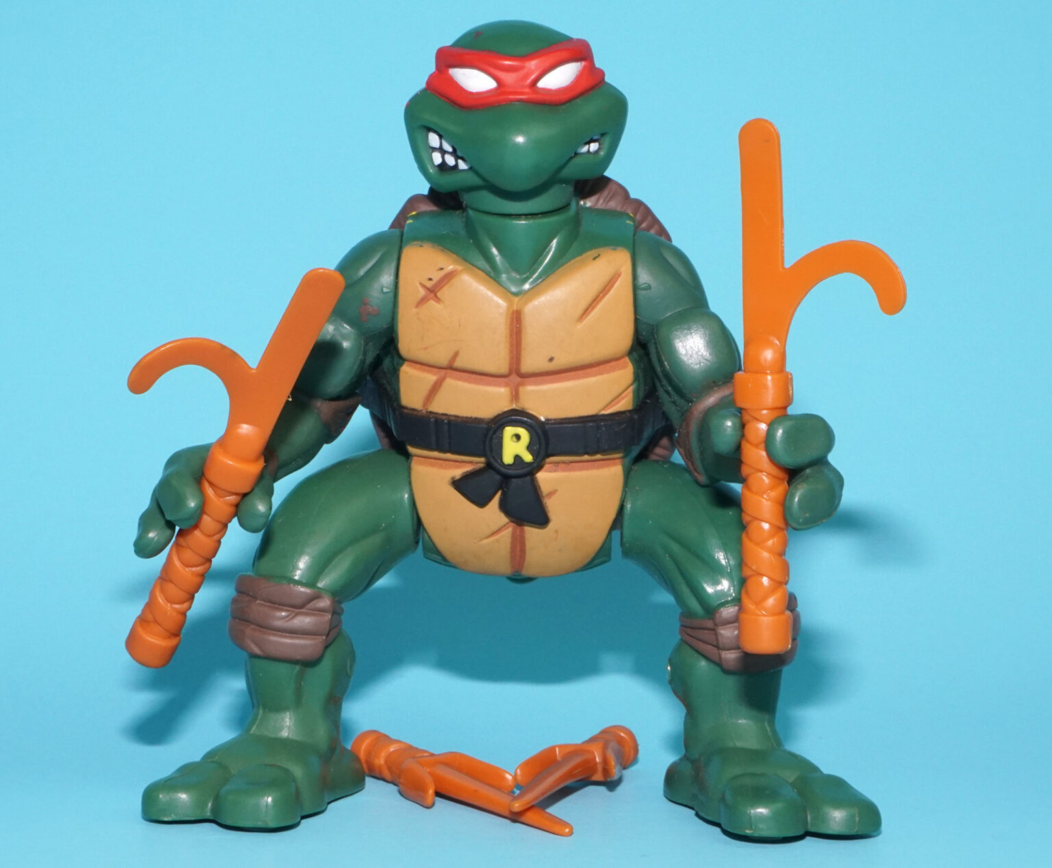 TMNT TEENAGE MUTANT NINJA TURTLES NINJA ACTION JUMP ATTACK RAPH 100% ...