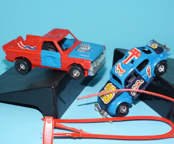 SSP SMASH-UP DERBY CRAZY RACERS PICK-UP & VW BEETLE COMPLETE EURO BOX ...