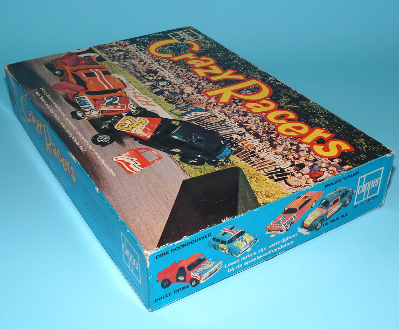SSP SMASH-UP DERBY CRAZY RACERS 57 CHEVY & VW BEETLE COMPLETE EURO BOX ...