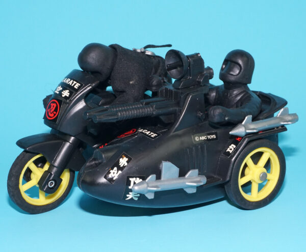 NINJA RIDER KARATE BIKE SIDECAR FRICTION MOTORCYCLE 1988 ABC TOYS ...