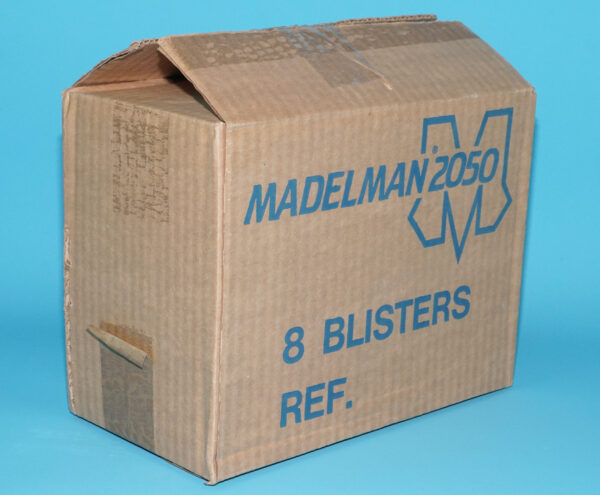 MADELMAN 2050 8 BLISTERS SERIES 1 FULL SET COMPLETE SHIPPER BOX MOC ...