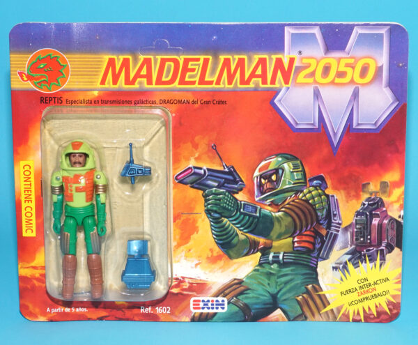 MADELMAN 2050 8 BLISTERS SERIES 1 FULL SET COMPLETE SHIPPER BOX MOC ...