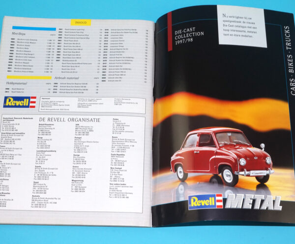 REVELL 1997 CATALOG '97/'98 HOBBY MODEL KIT KATALOG CATALOGUE BOUWDOZEN ...