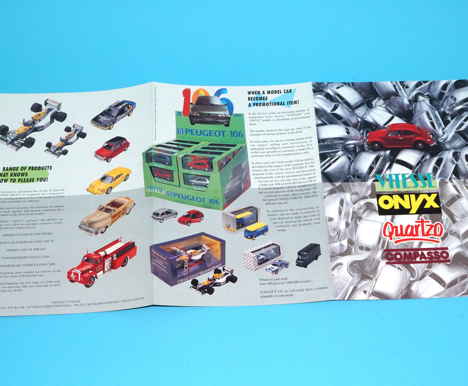 VITESSE TOY CATALOG 1992 CATALOGUE KATALOG FOLDOUT A4 SIZE GRUPO ...