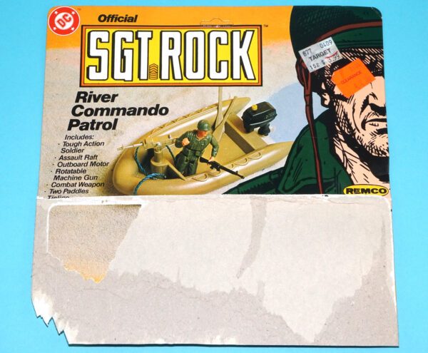 SGT ROCK CARDBACK CARD BACK RIVER COMMANDO PATROL 1982 REMCO - Boonsart ...