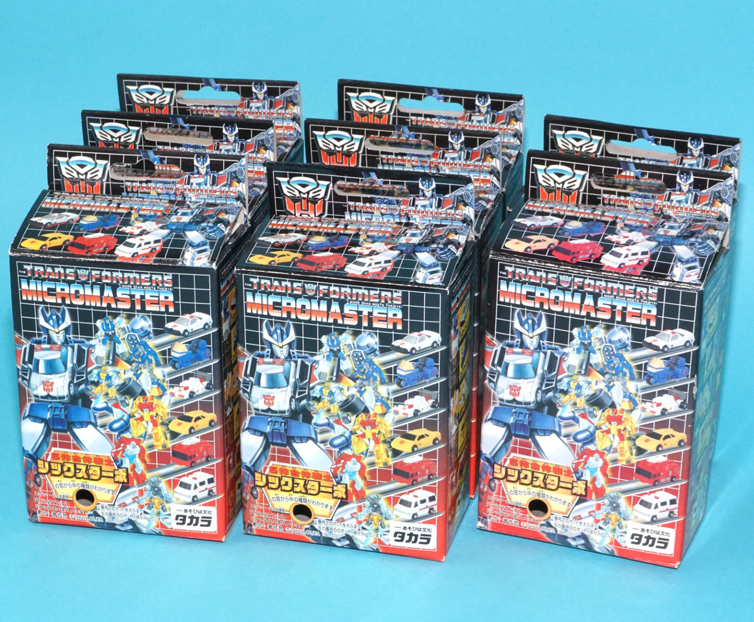 TRANSFORMERS MICROMASTER COMBINERS TURBO TEAM SIXTURBO COMPLETE BOXED ...