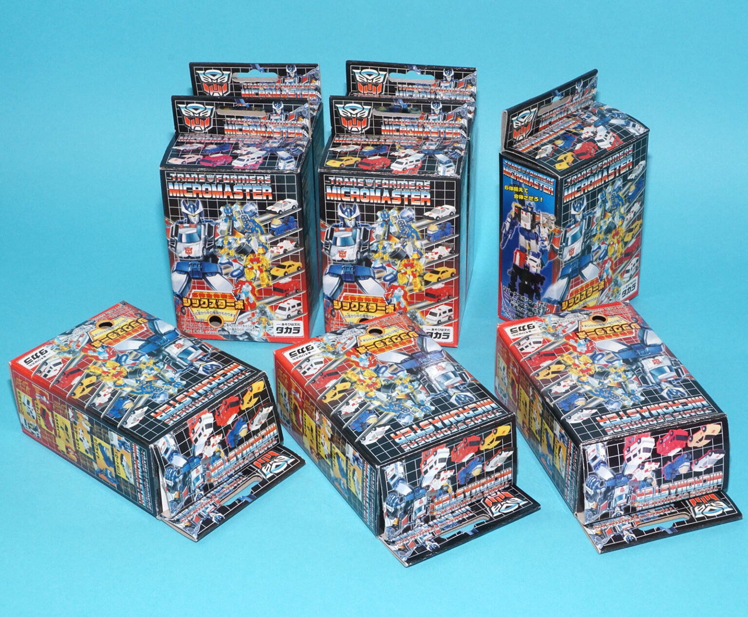 TRANSFORMERS MICROMASTER COMBINERS TURBO TEAM SIXTURBO COMPLETE BOXED ...