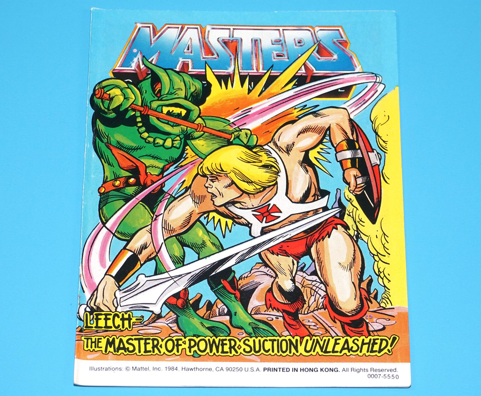 MOTU HE-MAN MASTERS OF THE UNIVERSE MINI COMIC LEECH POWER OF SUCTION ...