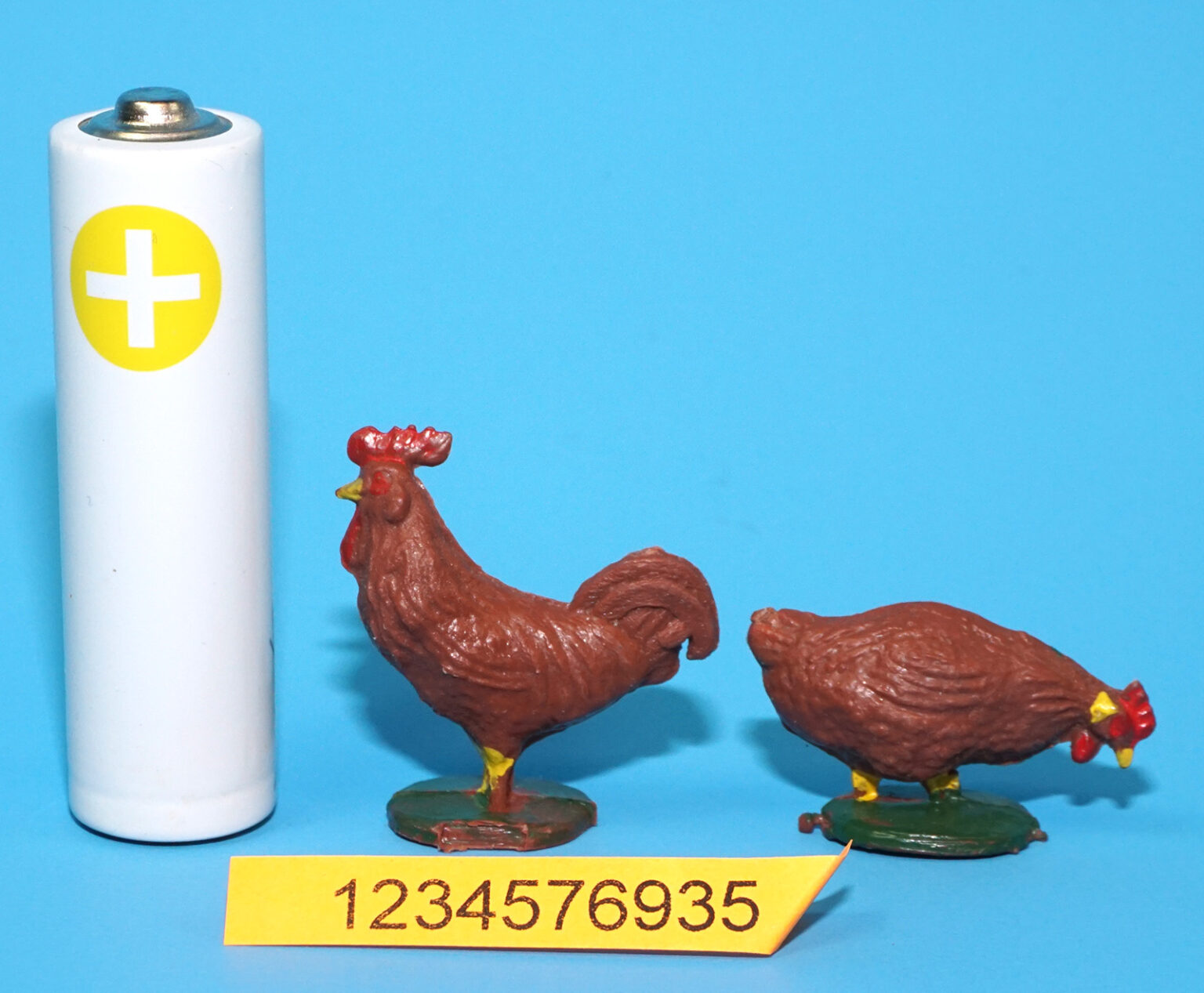 MODEL FIGURES FARM SERIES POULTRY COCK & HEN 1:32 SCALE 1960 REISLER ...