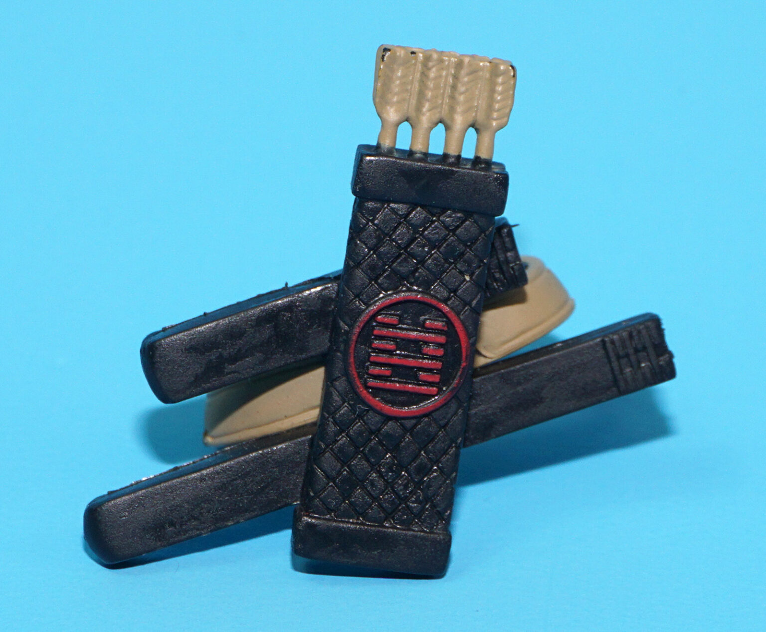 2008 GI JOE COBRA RED NINJA v3 ORIGINAL SPARE PART BACKPACK QUIVER ...