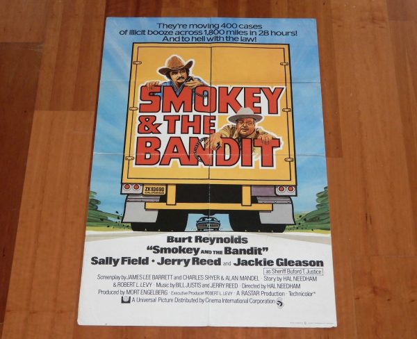 ORIGINAL MOVIE POSTER SMOKEY & THE BANDIT 1977 FOLDED ENGLISH ONE-SHEET ...