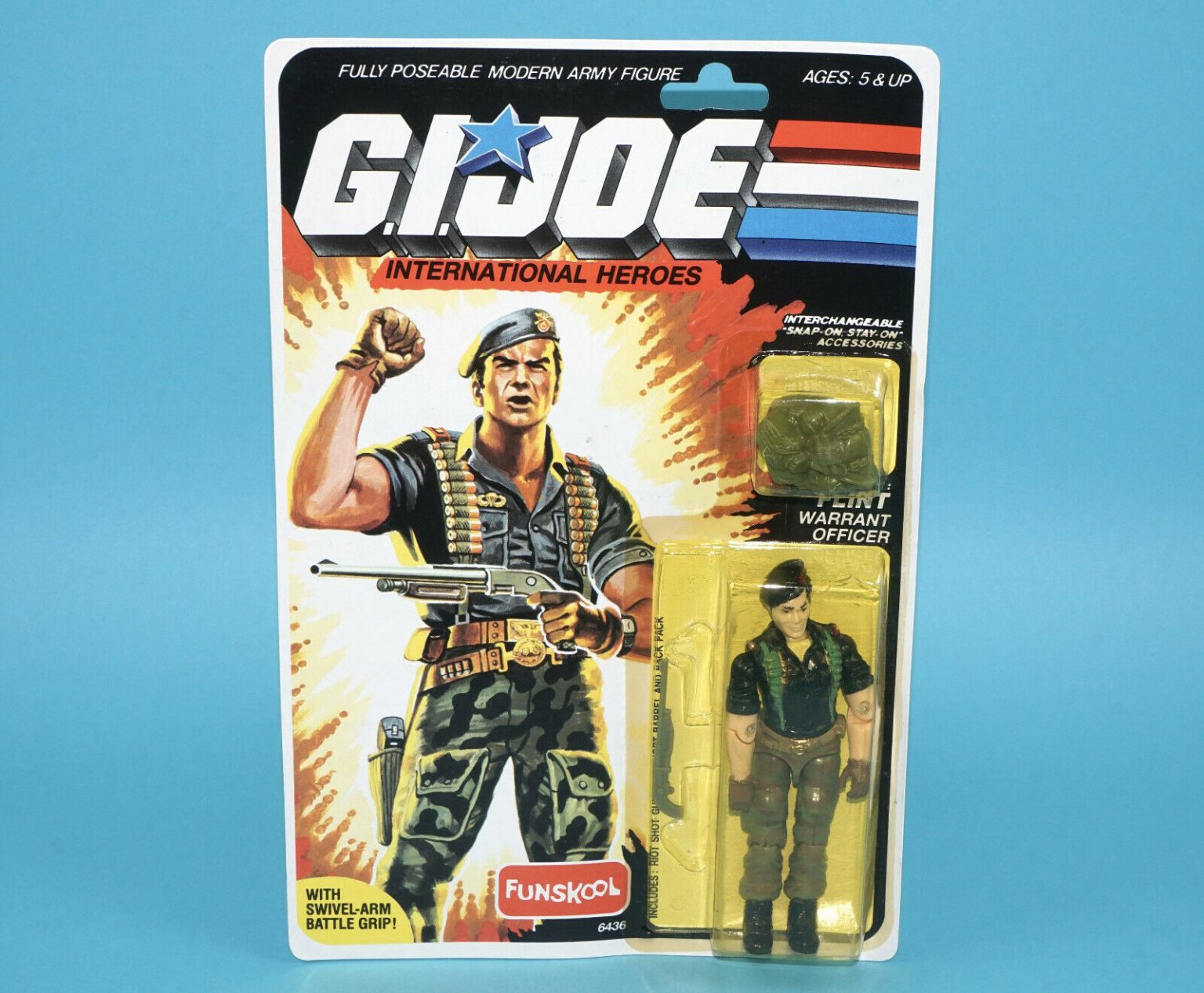 1985 GI JOE FLINT v1 LIGHT BELT MOC MOSC 2005 FUNSKOOL INDIA RUSSIAN ...