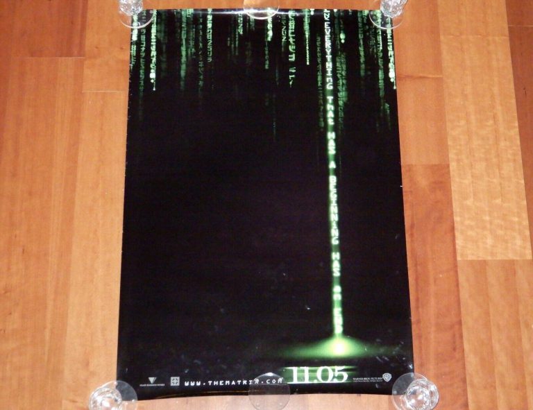 ORIGINAL MOVIE POSTER MATRIX REVOLUTIONS 2003 UNFOLDED SS TEASER ONE ...