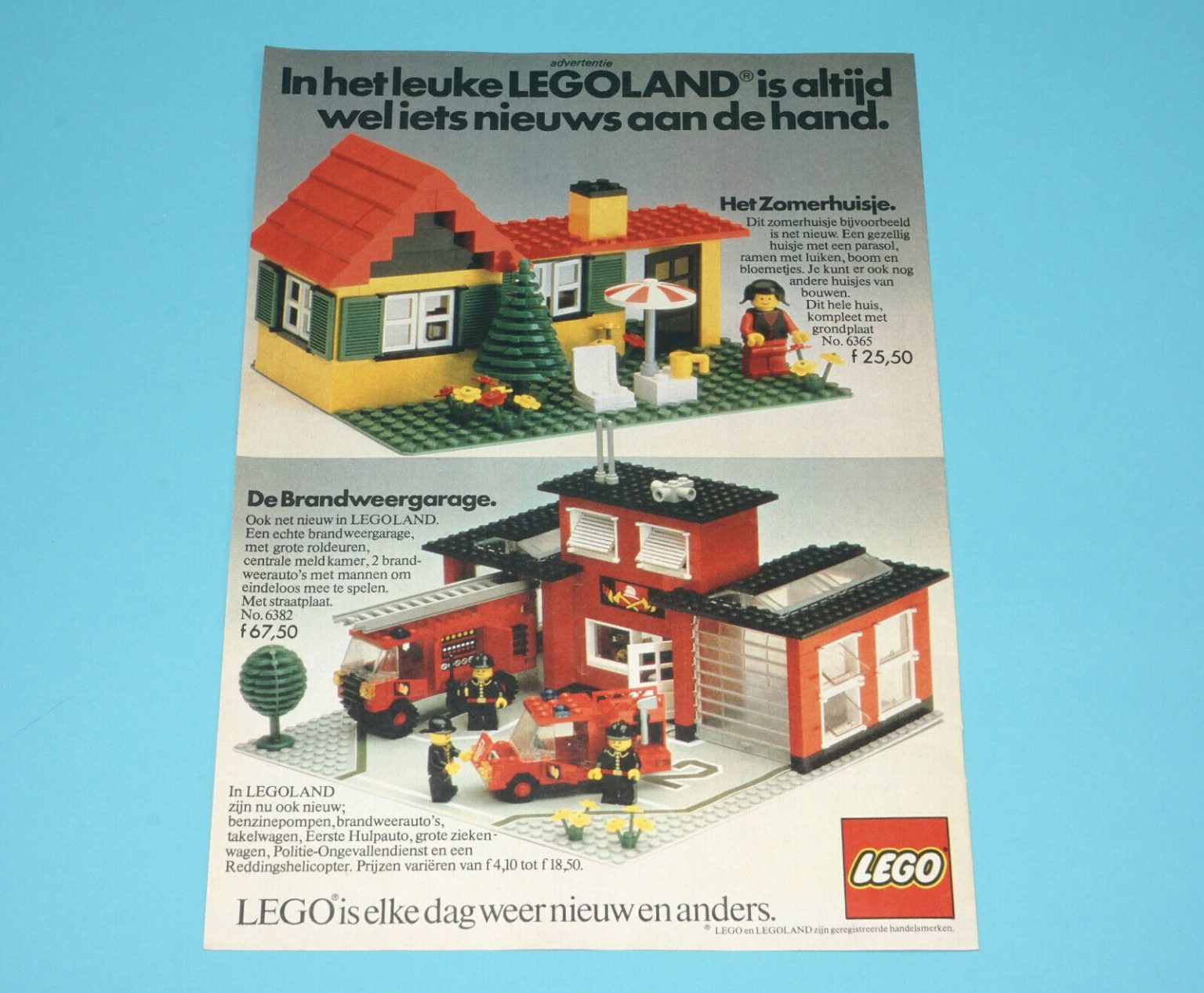 LEGO MAGAZINE ADVERT LEGOLAND TOWN 1980s DONALD DUCK HOLLAND - Boonsart ...