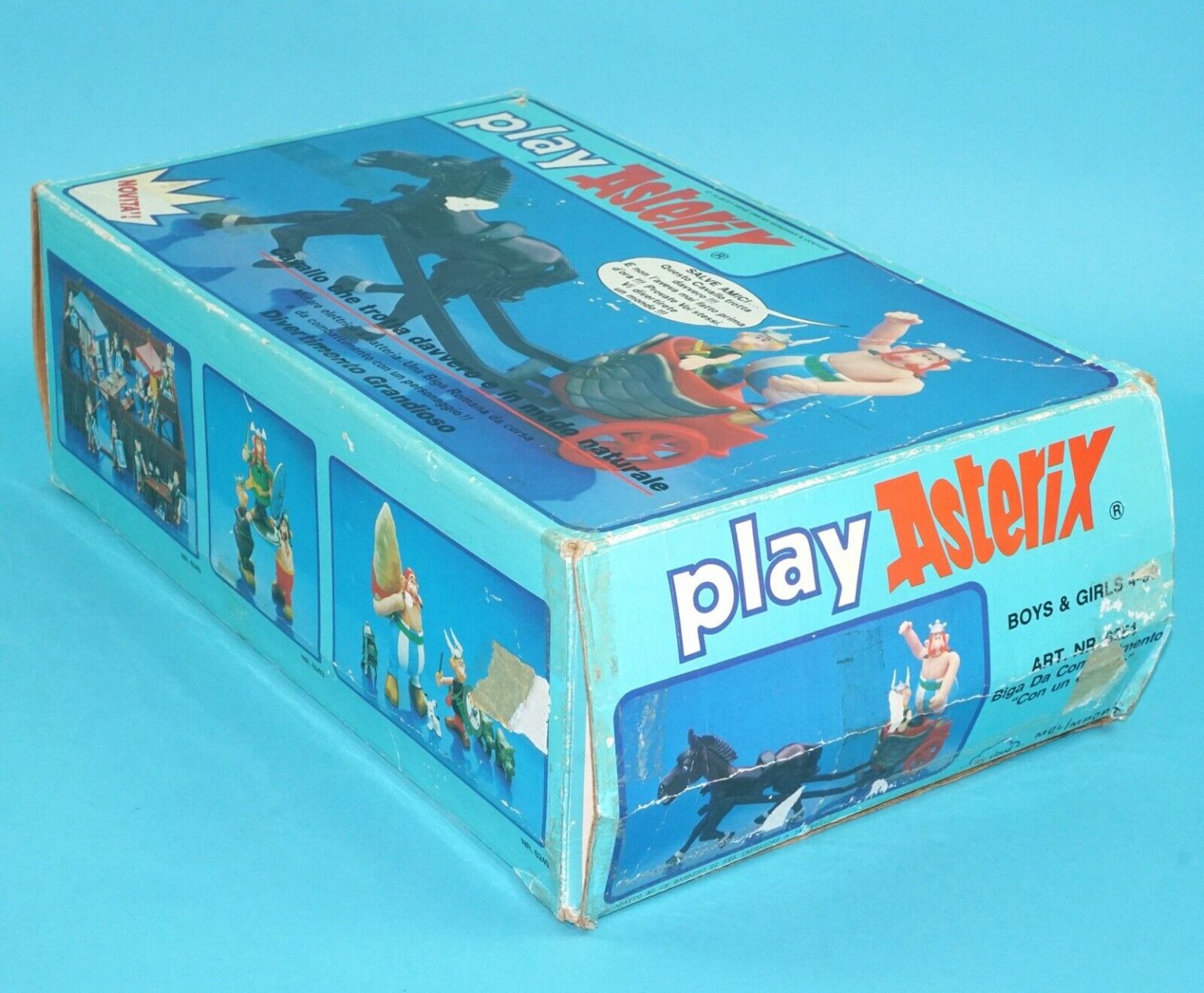 ASTERIX PLAY ACTION FIGURES 6251 ROMAN CHARIOT BOXED ITALIAN BOX 1984 ...