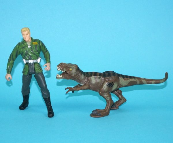 JURASSIC PARK III JP3 MILITARY GENERAL & T-REX 100% COMPLETE 2001 ...
