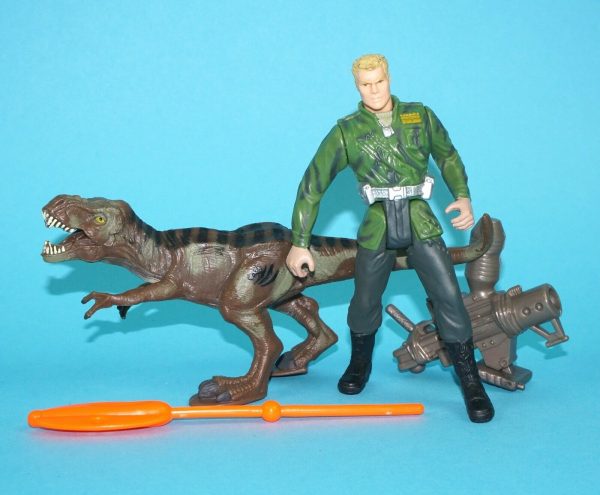 JURASSIC PARK III JP3 MILITARY GENERAL & T-REX 100% COMPLETE 2001 ...