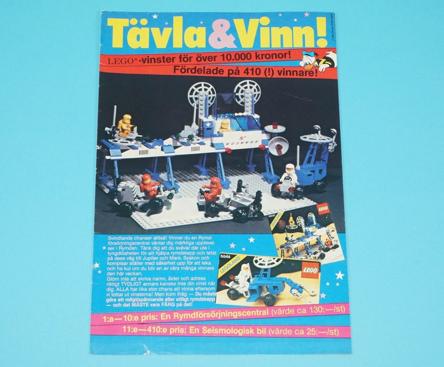 LEGO MAGAZINE ADVERT LEGOLAND SPACE 1970s LEGO GRUPPEN SWEDEN ...