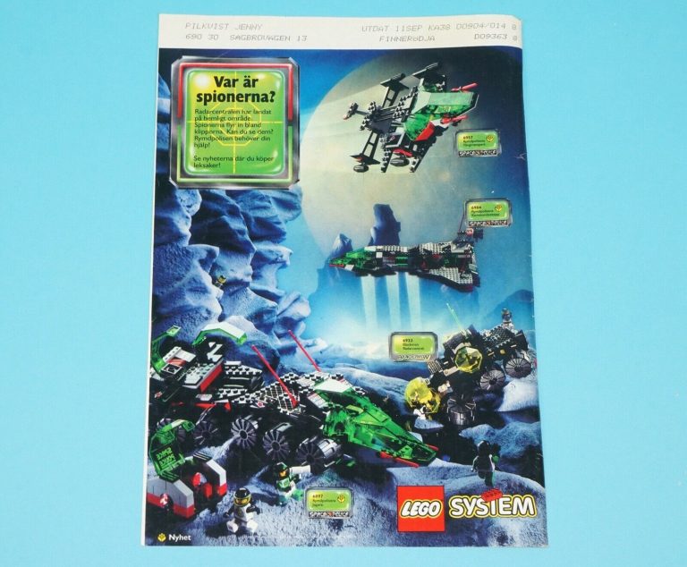 LEGO MAGAZINE ADVERT SYSTEM SPACE 1990s LEGO GRUPPEN SWEDEN - Boonsart shop