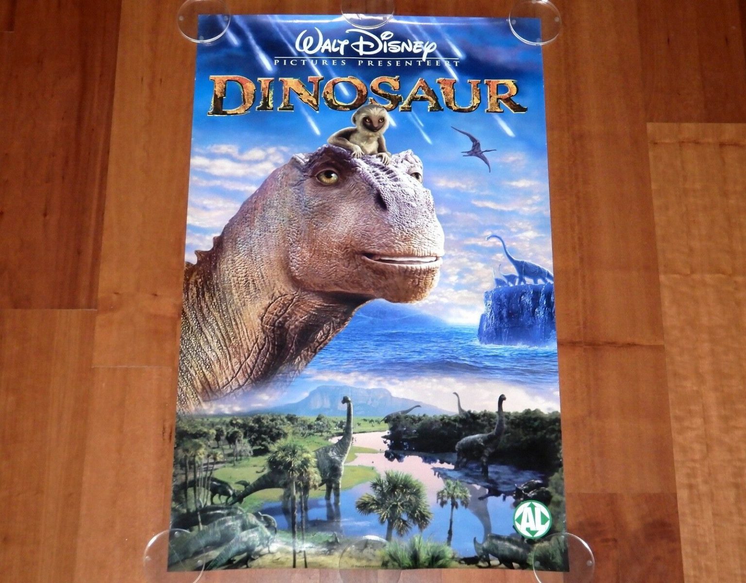 ORIGINAL MOVIE POSTER DINOSAUR 2000 UNFOLDED DUTCH TEASER ONE SHEET ...