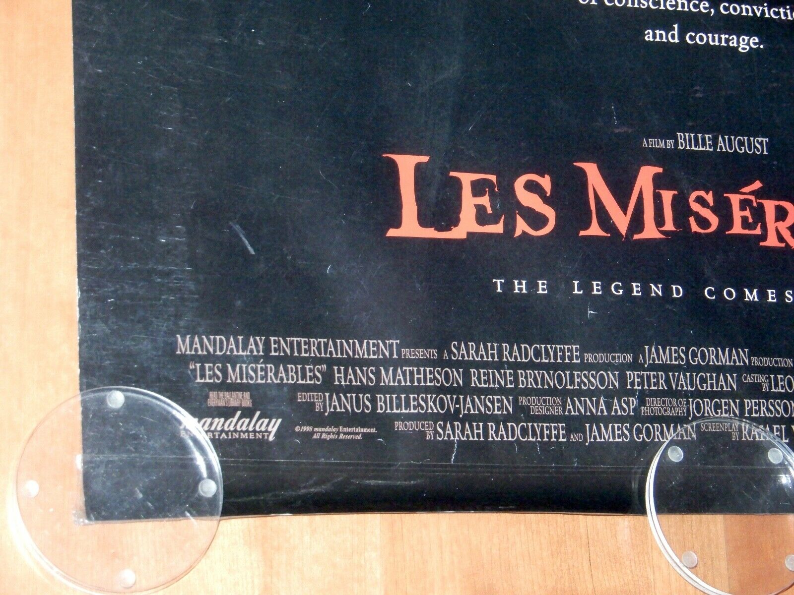 Les Miserables 1998 Movie Poster Les Miserables': Anne Hathaway,