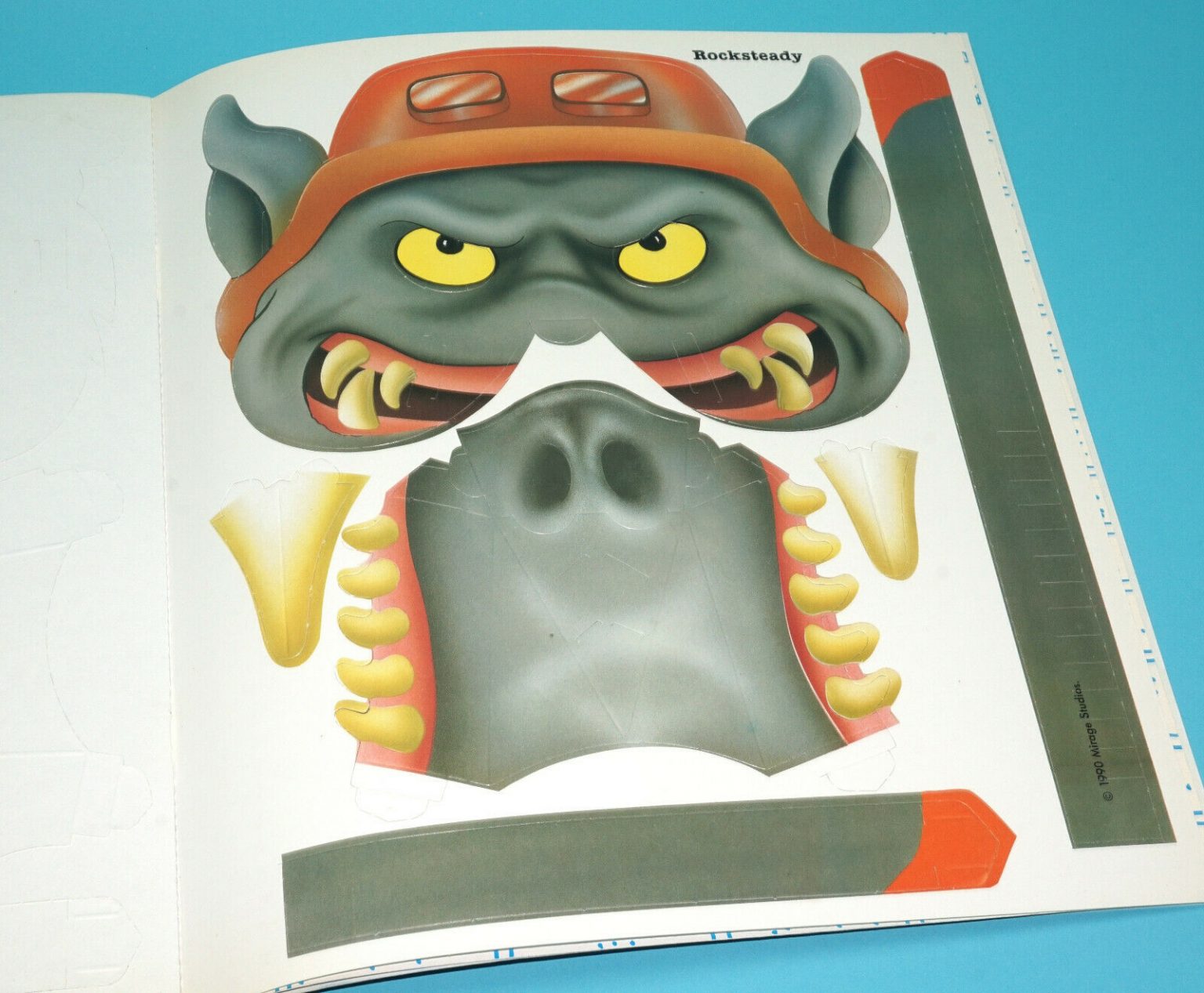 TMNT TEENAGE MUTANT NINJA TURTLES HERO MASK BOOK SET NL DUTCH 1990 ...
