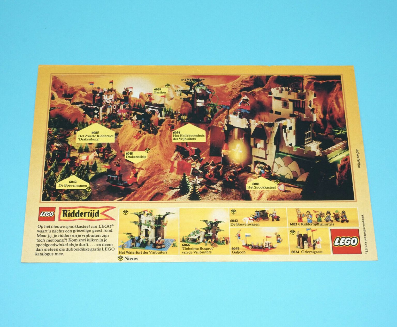 LEGO MAGAZINE ADVERT LEGOLAND CASTLE 1980s DONALD DUCK HOLLAND ...