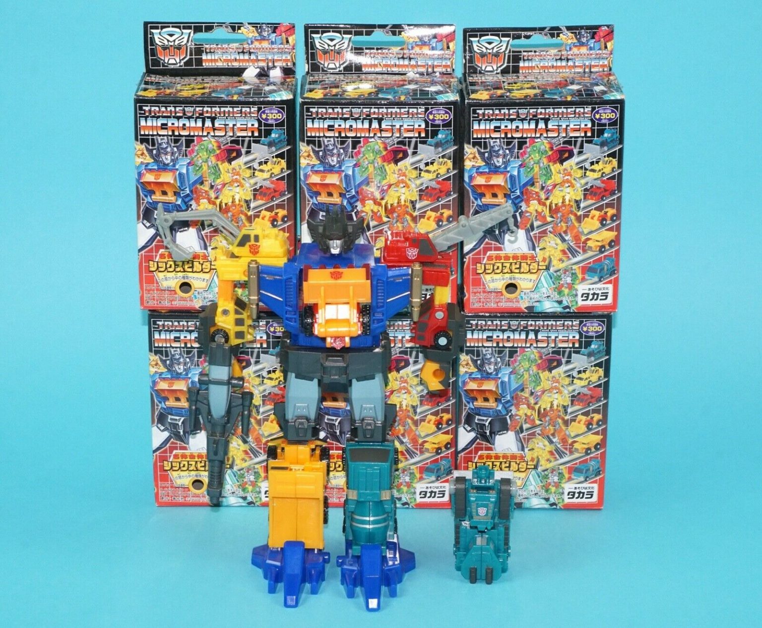 TRANSFORMERS MICROMASTER COMBINERS SIXBUILDER REISSUE 100% COMPLETE ...