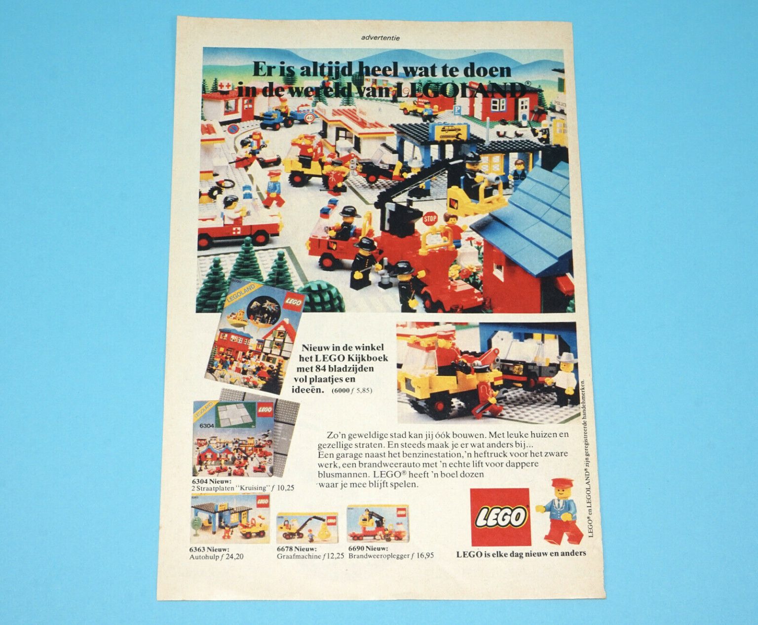 LEGO MAGAZINE ADVERT LEGOLAND TOWN 1980s DONALD DUCK HOLLAND - Boonsart ...