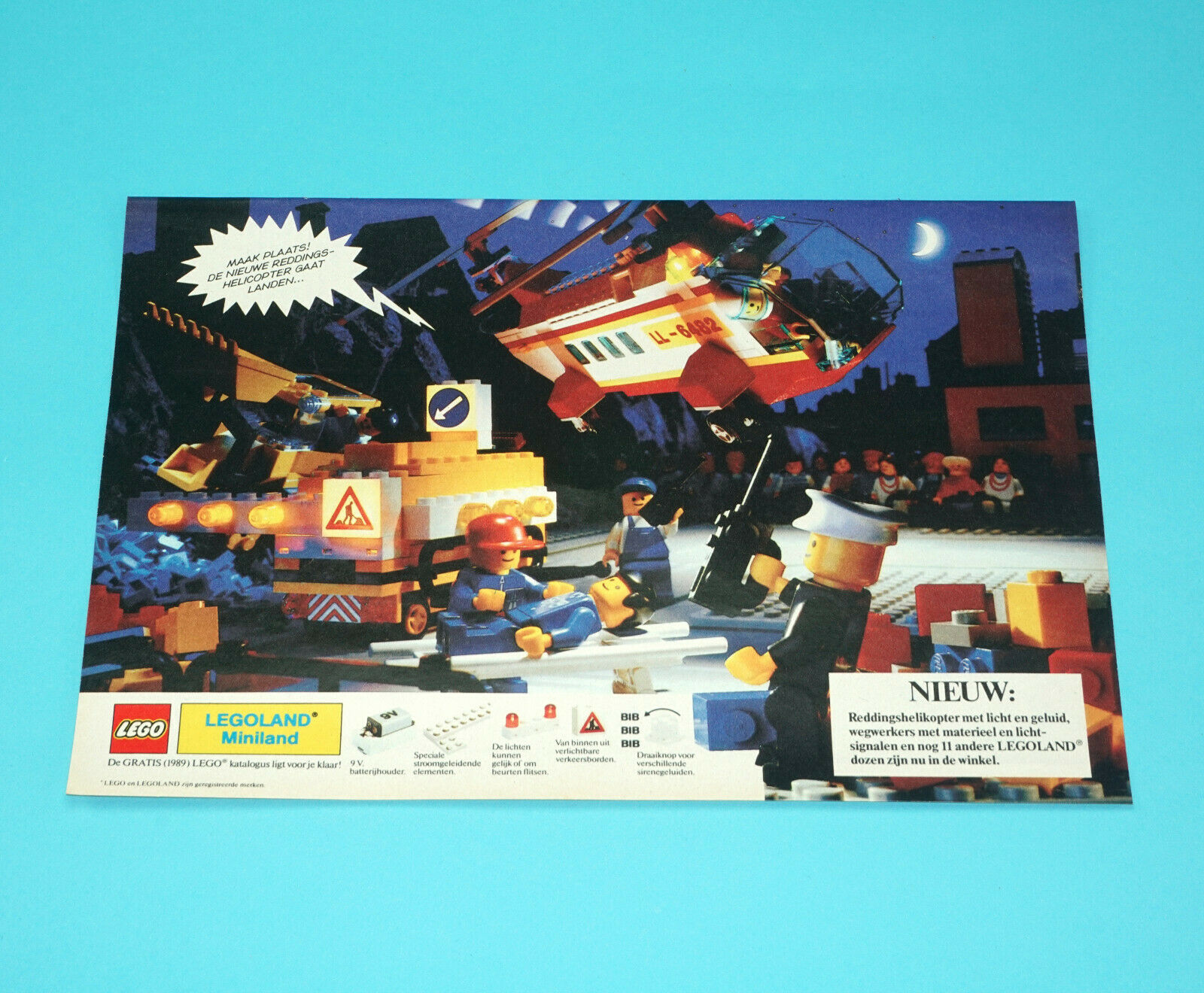 LEGO MAGAZINE ADVERT LEGOLAND MINILAND 1980s DONALD DUCK HOLLAND ...